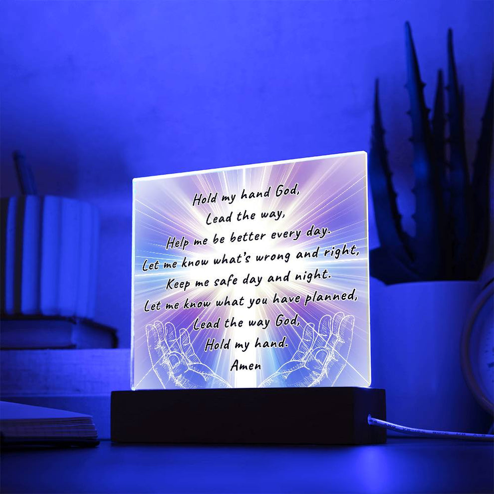 Gift for Child | Christian Child’s Prayer Acrylic Night Light ...